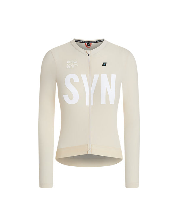 Biehler 長袖車衣Syndicate Training 2.0 LS Jersey Tonic 女款 米 | Cycling FABRO ...